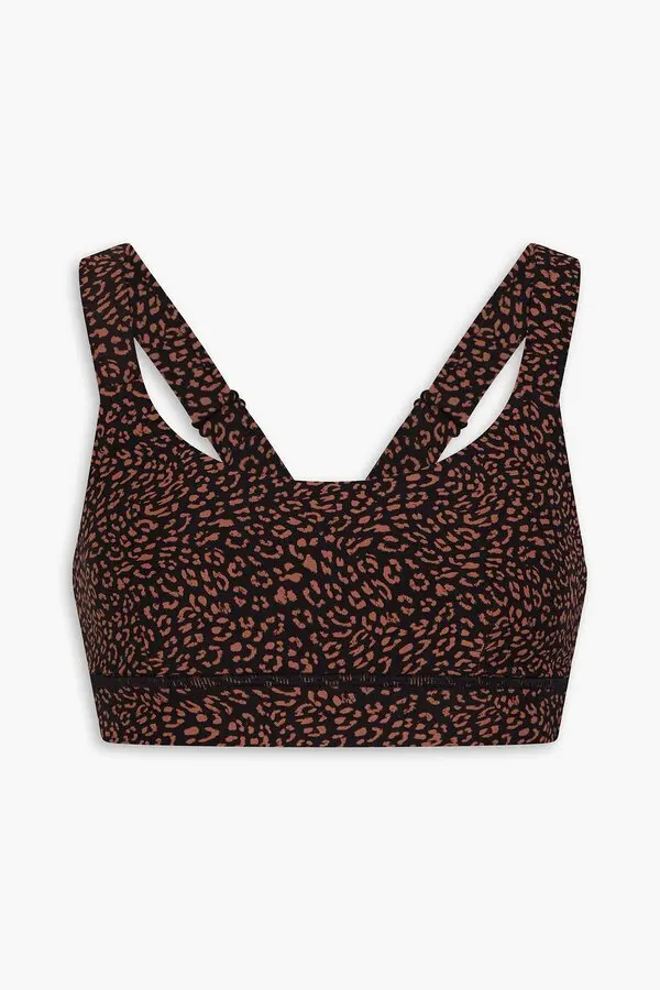 The Upside Leo Dance Leopardprint Stretch Sports Bra