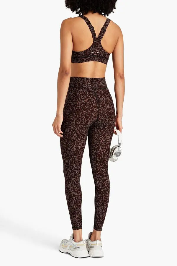 The Upside Leo Dance Leopardprint Stretch Sports Bra