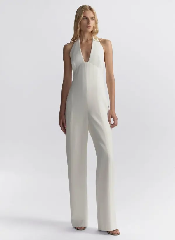 A.L.C. Eva Halter Jumpsuit - White
