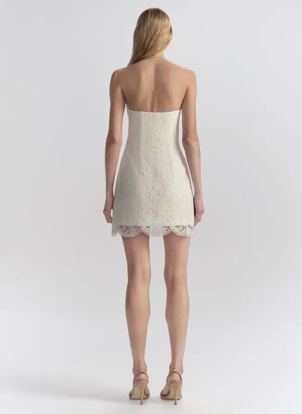 A.L.C. Eliana Strapless Lace Mini Dress