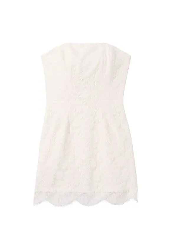 A.L.C. Eliana Strapless Lace Mini Dress