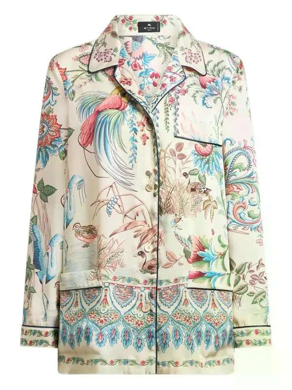 Etro Patterned Shirt - Neutrals