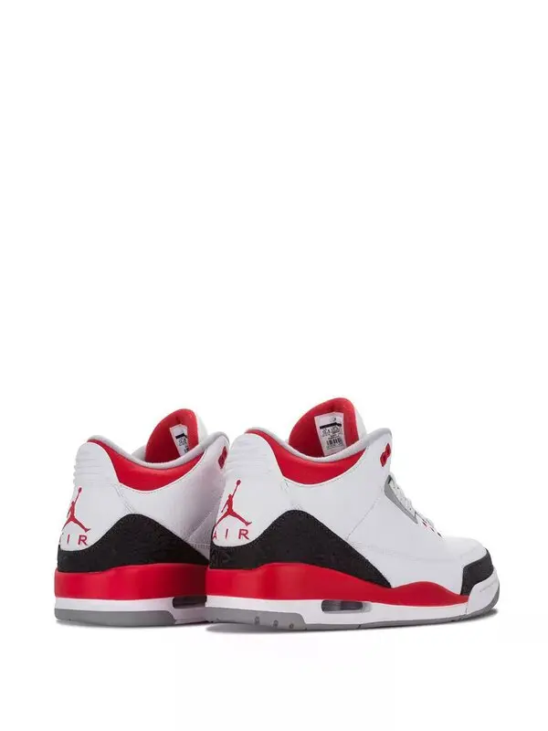 JORDAN Air 3 Retro Fire Red Sneakers