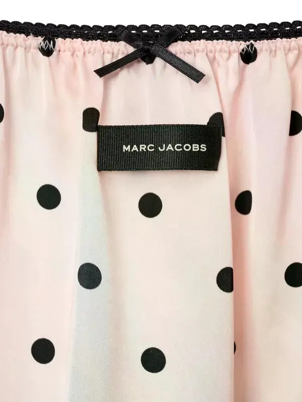Marc Jacobs Trompe L'oeil Dots Midi Skirt - Pink