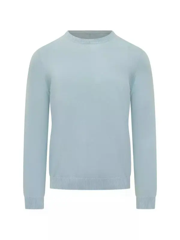 Malo Crew-neck Knit Sweater - Blue