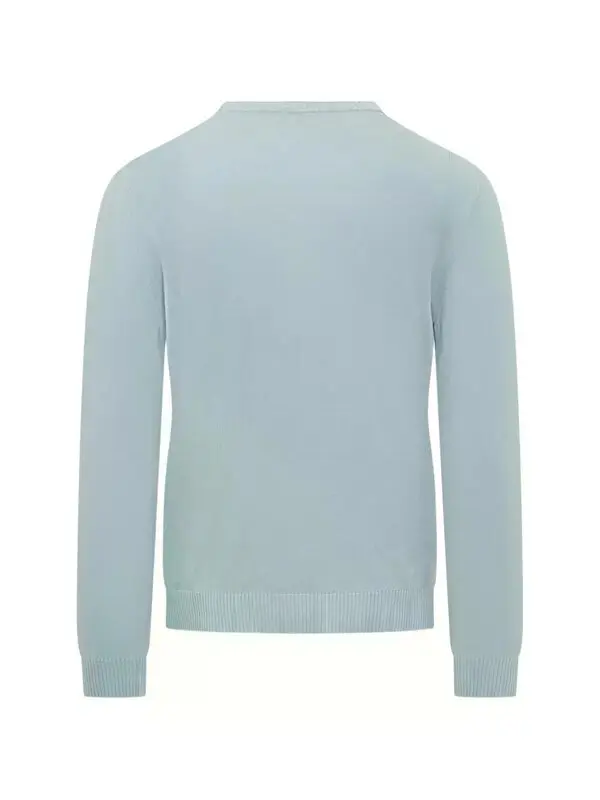 Malo Crew-neck Knit Sweater - Blue