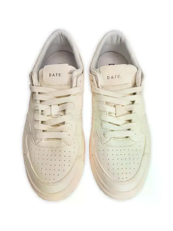 D.a.t.e. Torneo Perforated Sneakers - Neutrals