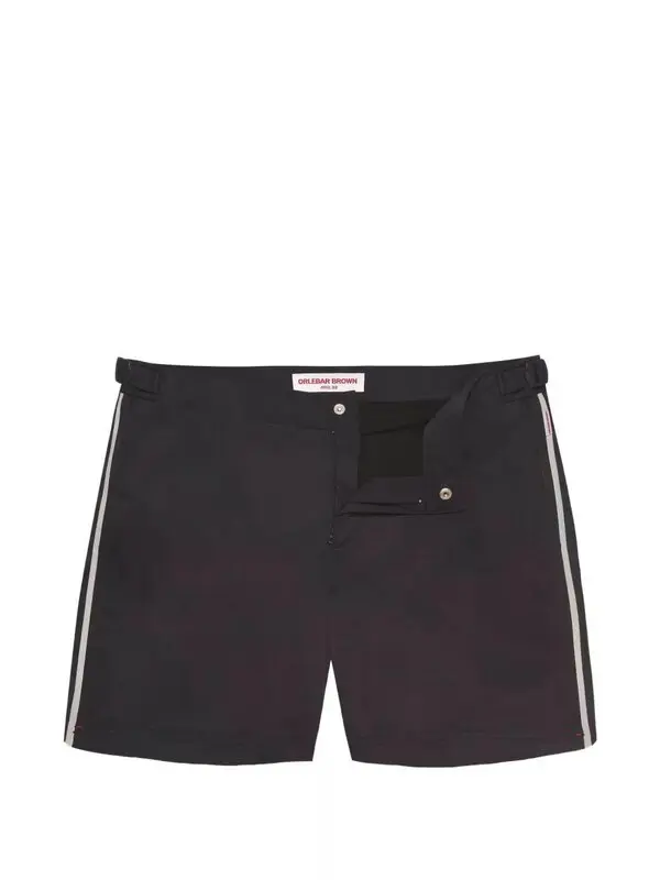 Orlebar Brown Bulldog Stripe-detail Swim Shorts - Grey