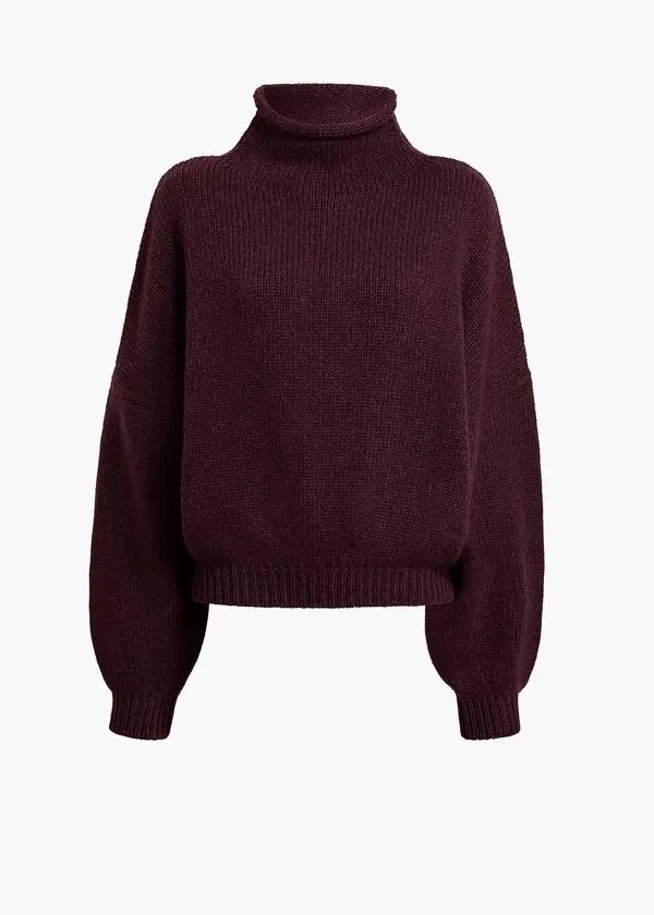 Khaite Juniper Cashmere Pullover - Plum