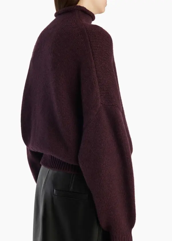 Khaite Juniper Cashmere Pullover - Plum