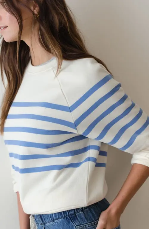 Marine Layer Cloud 9 Fleece Stripe Sweatshirt