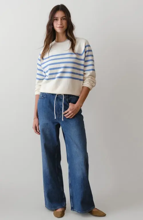 Marine Layer Cloud 9 Fleece Stripe Sweatshirt