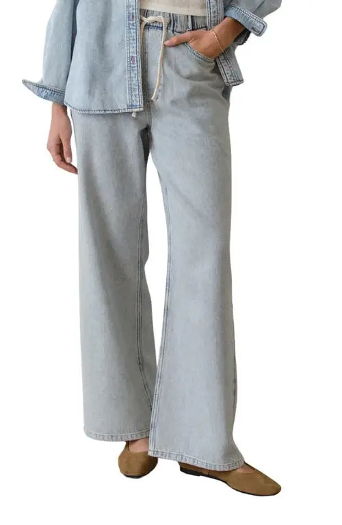 Marine Layer Wide Leg Drawstring Jeans