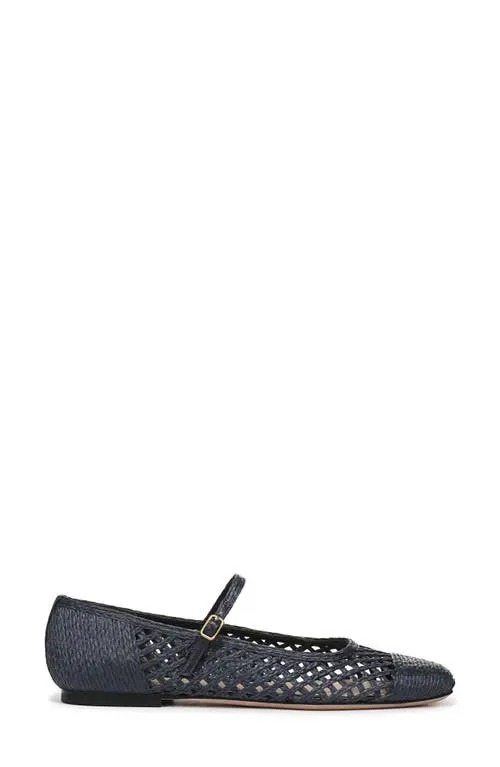 Veronica Beard Ellie Woven Ballet Flat - Navy