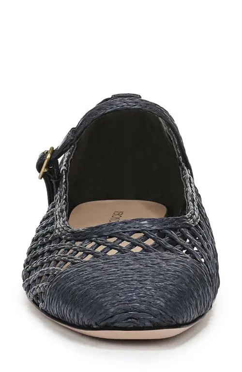 Veronica Beard Ellie Woven Ballet Flat - Navy