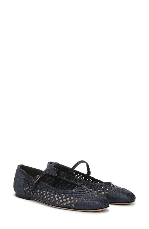 Veronica Beard Ellie Woven Ballet Flat - Navy