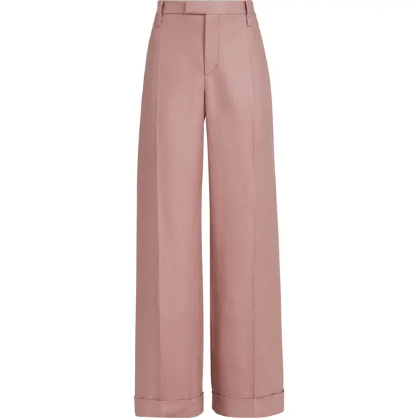 Brunello Cucinelli Loose Flared Linen Trousers