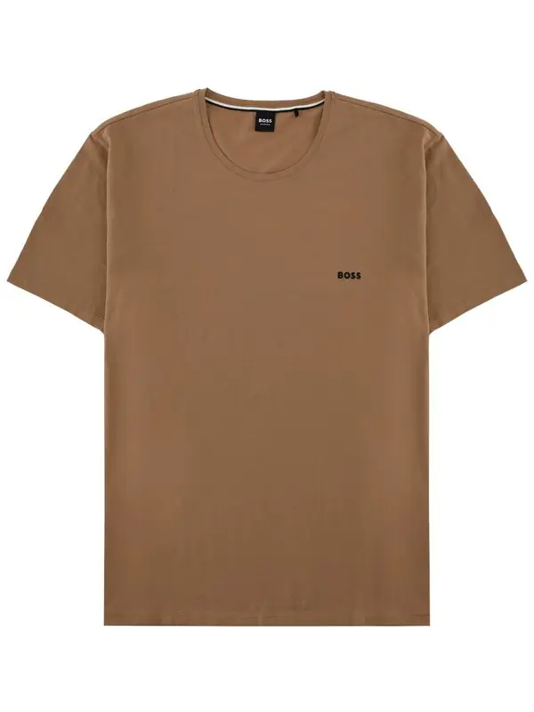 BOSS T-shirt With Logo - Brown