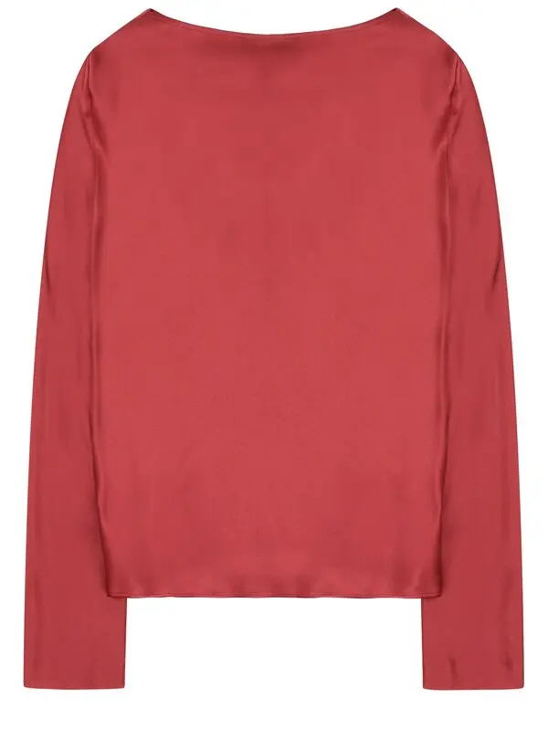 Alberta Ferretti Silk Blend Blouse - Pink