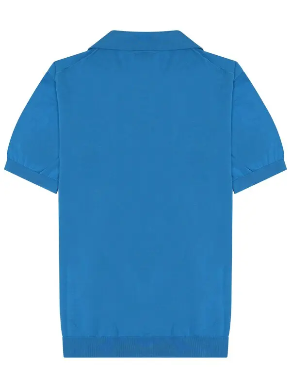 DRUMOHR Cotton Polo - Azure