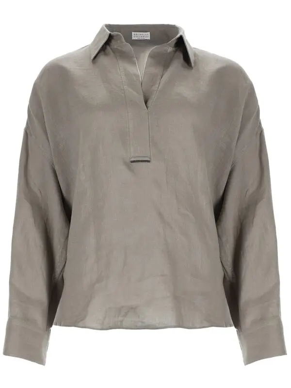 Brunello Cucinelli Linen Shirt - Green