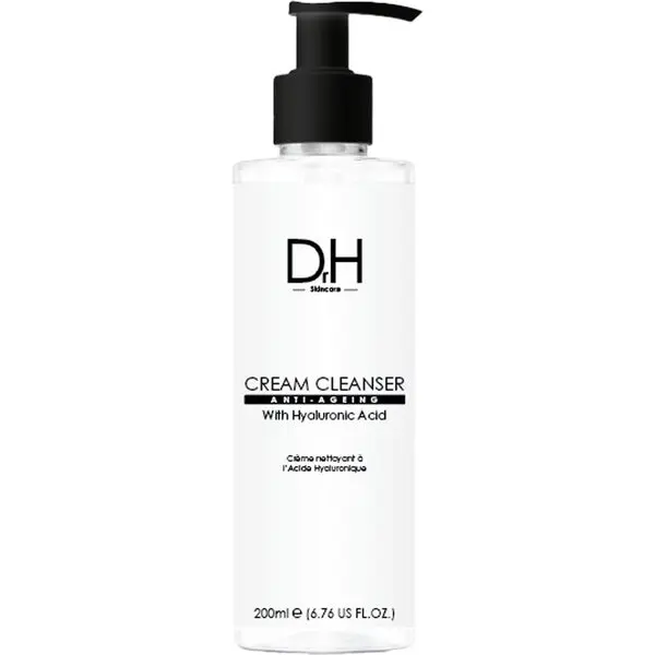 DR H Cream Cleanser With Hyaluronic Acid 200ml - White