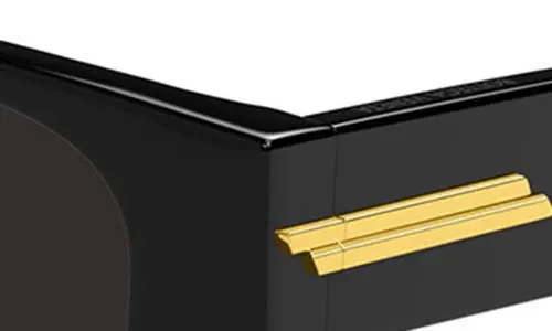 Bottega Veneta 51mm Oval Sunglasses - Black