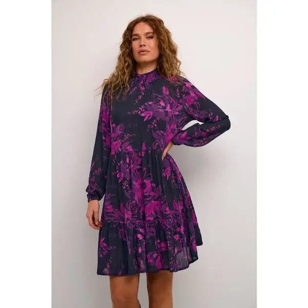 KAFFE Karikka Long Sleeve High Neck Dress