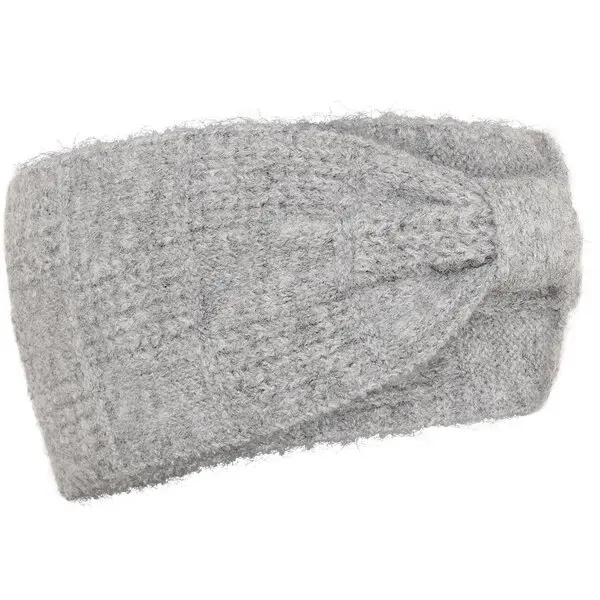 KAFFE Kalouie Rib Knit Headband - Grey Melange