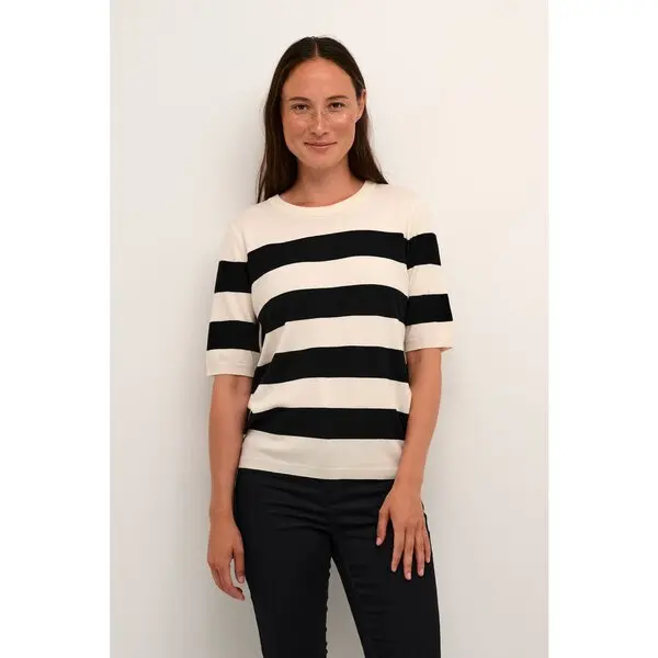 KAFFE Kalizza Short Sleeve Crew Neck Jumper