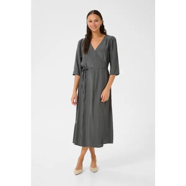 KAFFE Kamira Half Sleeves V-neck Wrap Dress