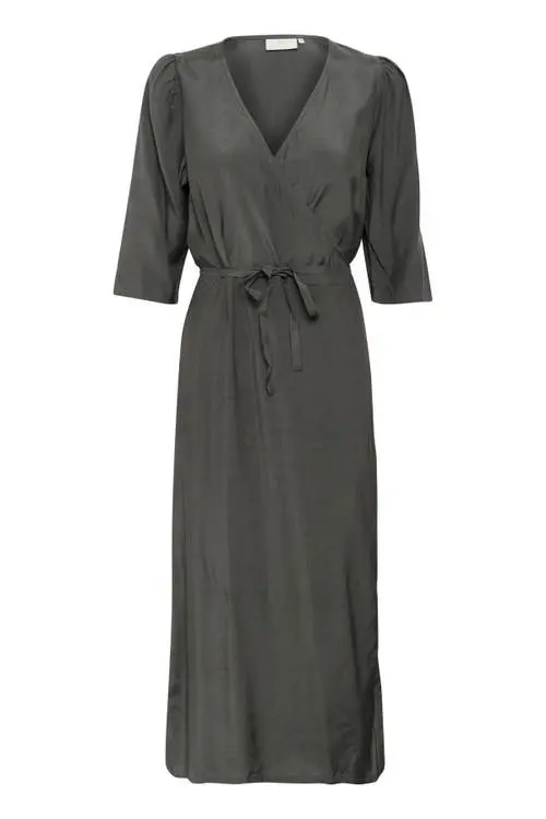KAFFE Kamira Half Sleeves V-neck Wrap Dress