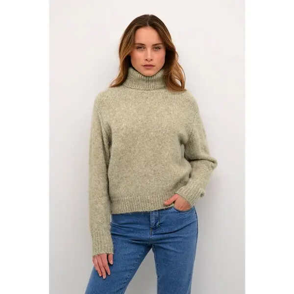 KAFFE Katrina Rollneck Long Sleeve Pullover
