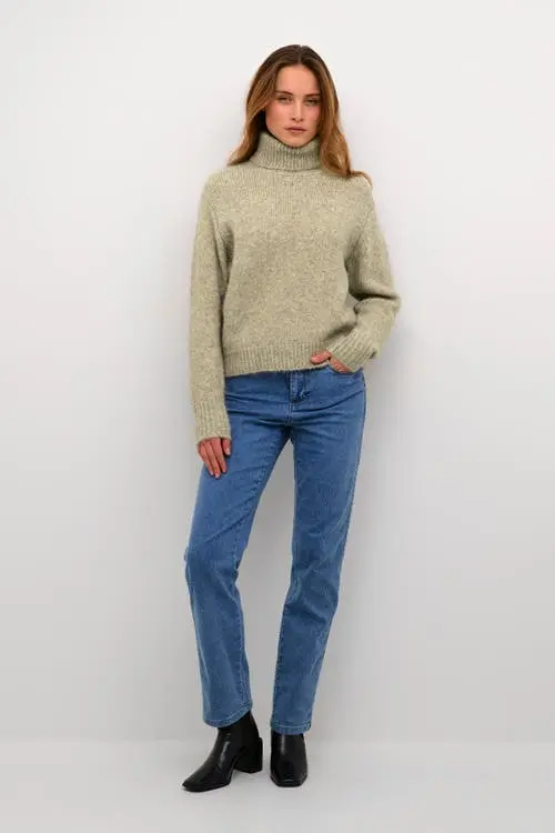 KAFFE Katrina Rollneck Long Sleeve Pullover