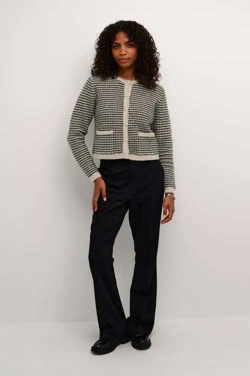 KAFFE Kaellery Button Round Neck Cardigan