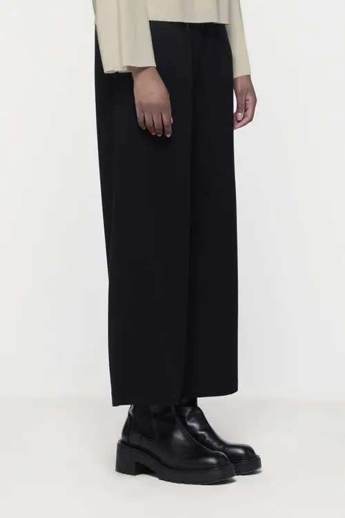 LEEM Wide-leg Pleated Trousers
