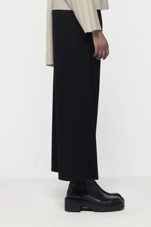 LEEM Wide-leg Pleated Trousers