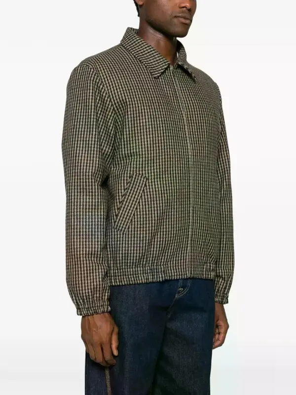 A.p.c. Houndstooth Zip Shirt Jacket
