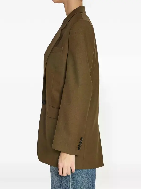 Saint Laurent Single-breasted Wool Jacket