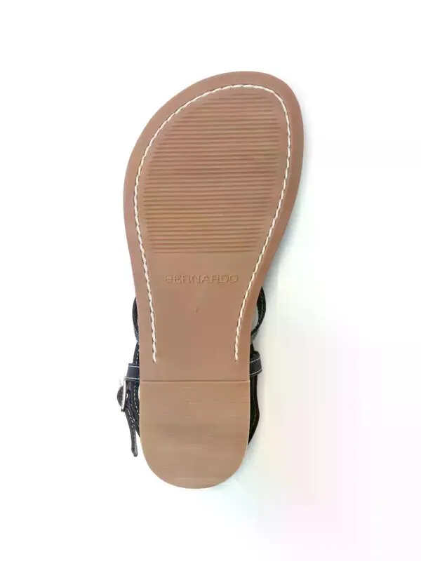 Bernardo Mallorie Stitched Sandals - Black