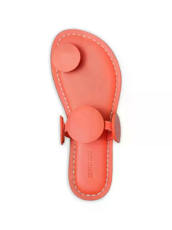 Bernardo Circle-detail Sandals - Orange