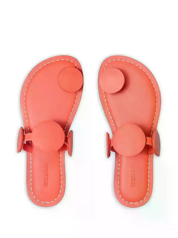 Bernardo Circle-detail Sandals - Orange