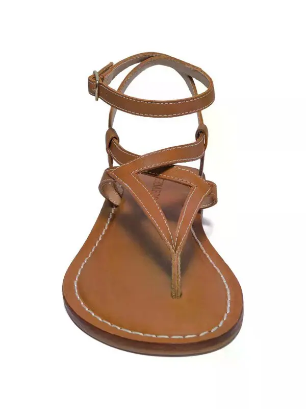 Bernardo Mallorie Crisscross Ankle-strap Sandals - Brown