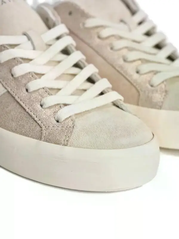 D.a.t.e. Hill Low Glitter Panel Sneakers - Neutrals