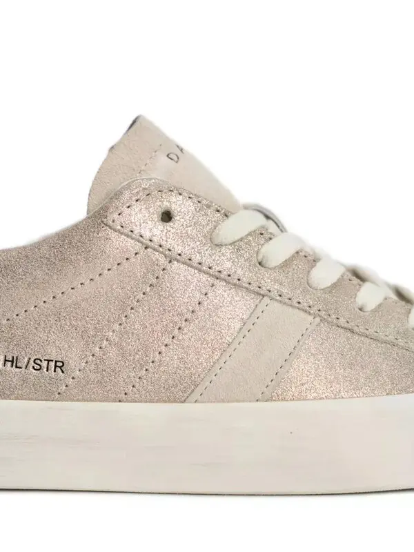 D.a.t.e. Hill Low Glitter Panel Sneakers - Neutrals