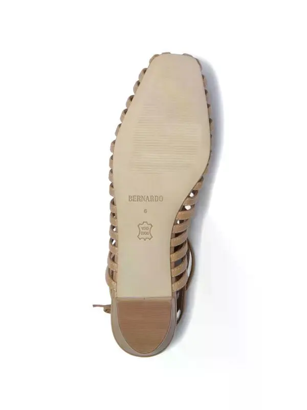 Bernardo Geneva Tie Lace-up Sandals - Neutrals
