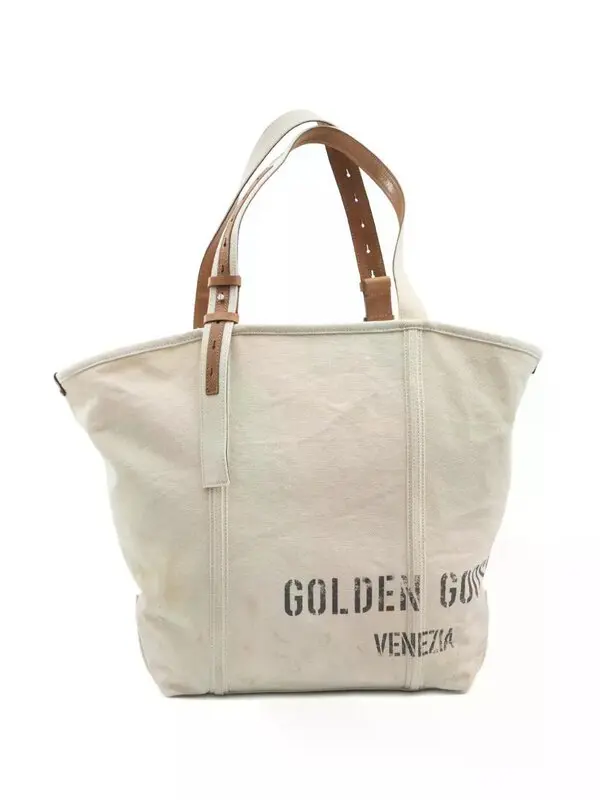 GOLDEN GOOSE Logo Print Tote Bag