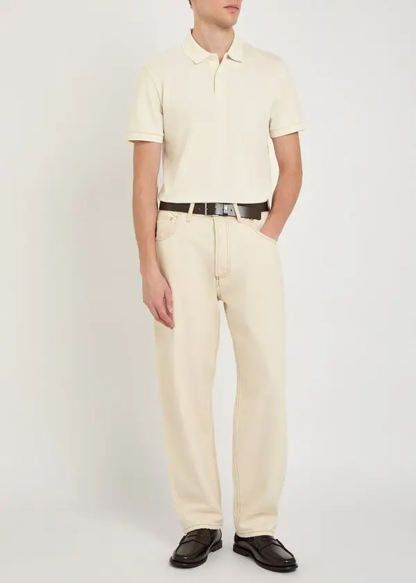 BOSS Fine-knit Cotton Polo Shirt