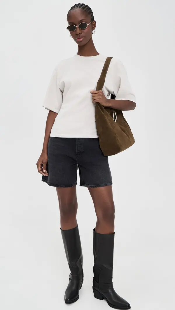AGOLDE Storey Tee - Bone
