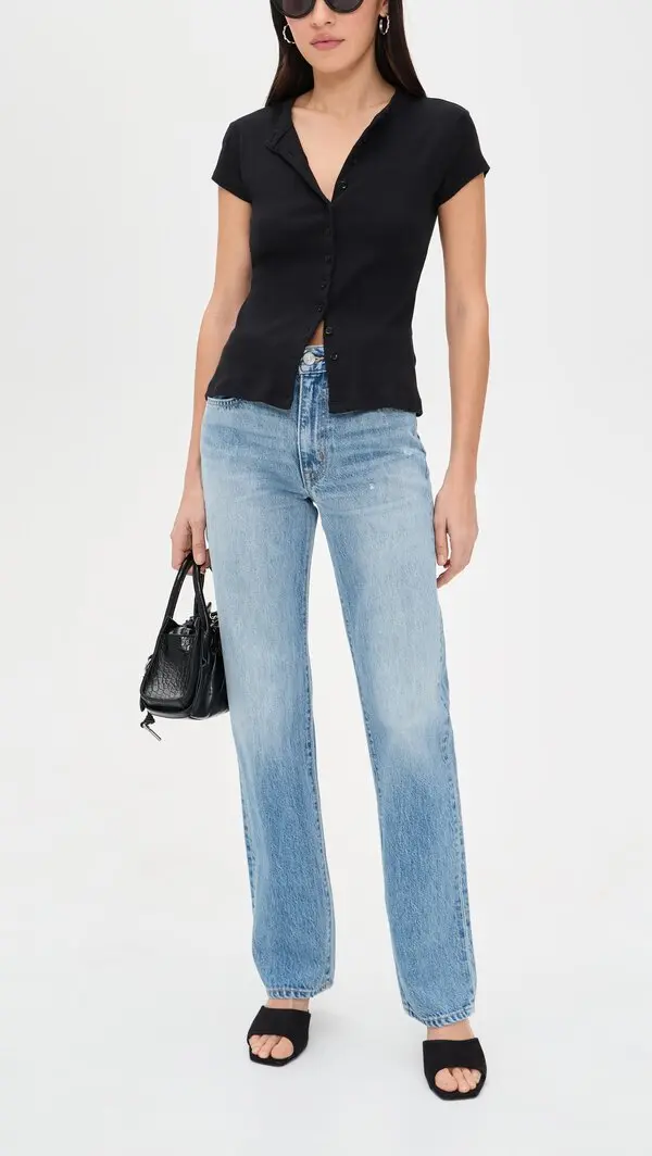 SLVRLAKE Kendra Straight Leg Jeans